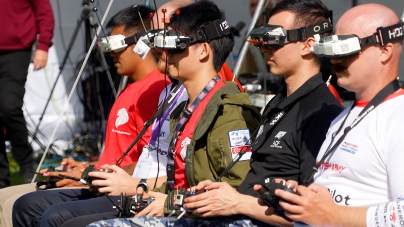 First international military drone-racing tournament in UK lifts off ...