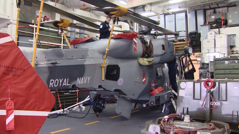 A Royal Navy Fleet Air Arm Helicopter Takes On NATO Duty