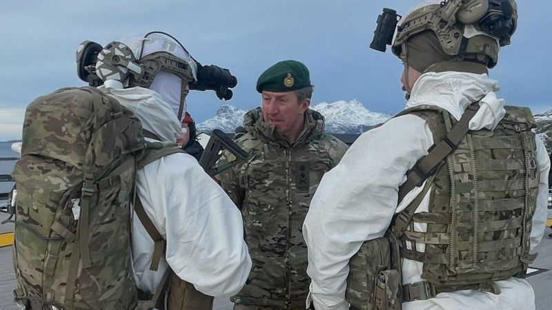 Senior Royal Marines officers swap general staff Army cap badges for ...