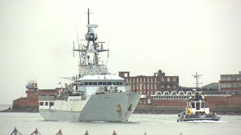 HMS Clyde Makes First Portsmouth Visit For 12 Years