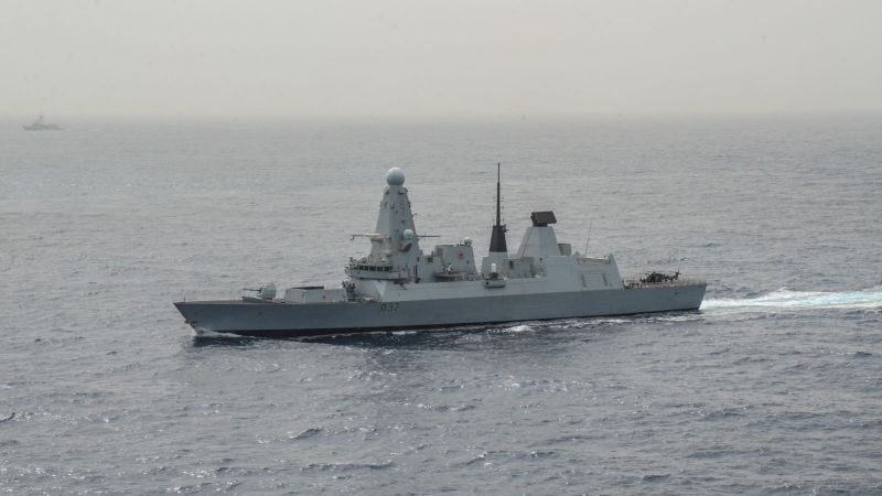 HMS Duncan Shows Off Air Defence Capability On Exercise