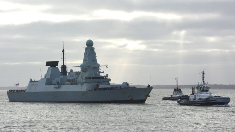 HMS Duncan becomes last Royal Navy warship to return home in time for ...