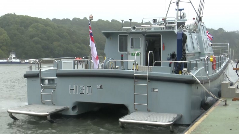 Royal Navy's Survey Ship HMS Magpie Makes Her First Port Visit
