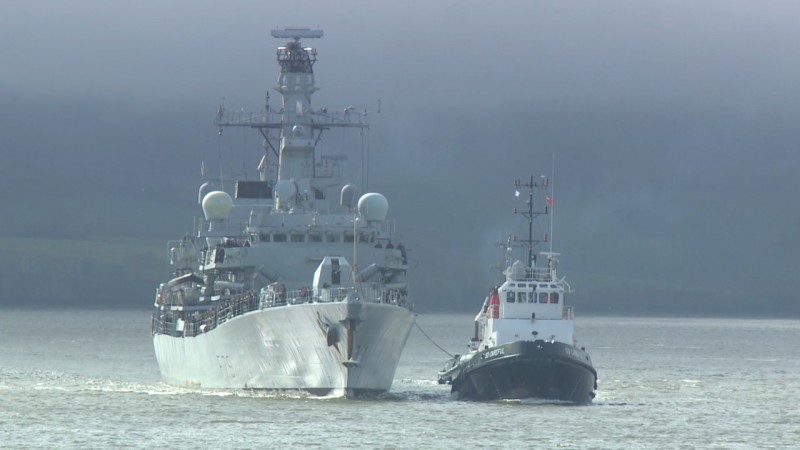 Families Welcome HMS Portland Home After Nine Months At Sea
