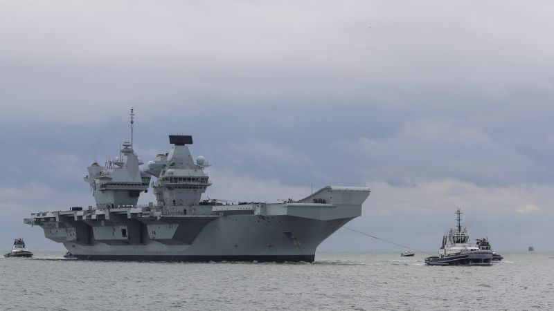 HMS Prince Of Wales: Aircraft Carrier Arrives In Portsmouth For First Time