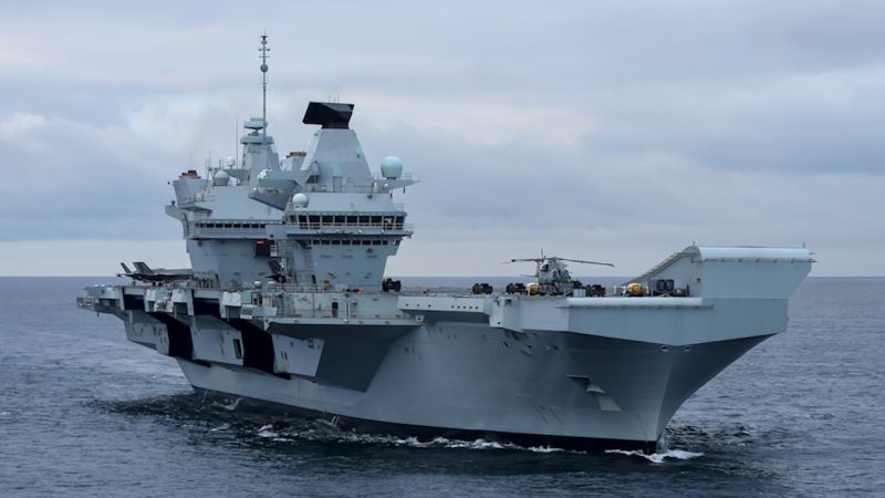 Royal Navy flagship: A nation's strength and power symbolised by one ...
