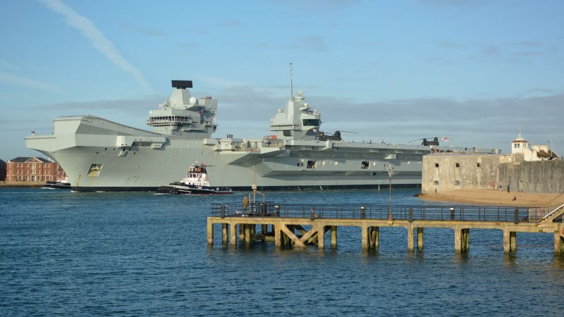 HMS Prince of Wales departs Portsmouth to prepare for major deployment ...