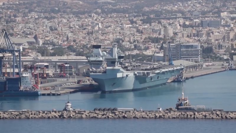 HMS Queen Elizabeth: Royal Navy Flagship Arrives In Cyprus