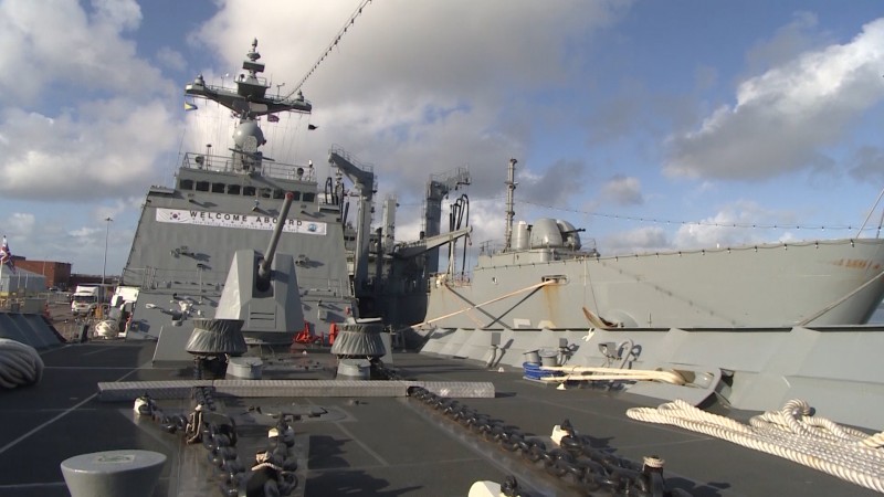 Korean Navy Ships Arrive In Portsmouth During Worldwide Deployment