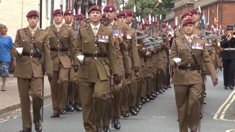 Royal Engineers Celebrate Anniversary With March Through Suffolk