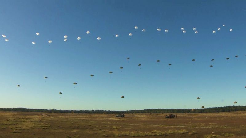 Mass Parachute Drop Marks Battle Of Arnhem Anniversary