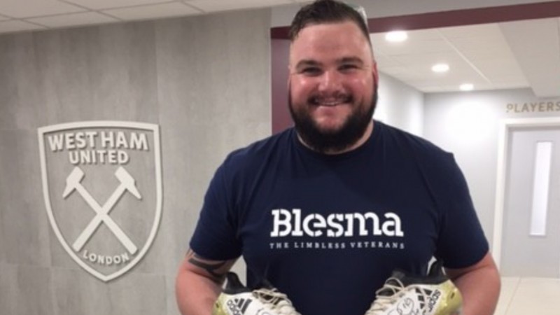 Football Star Surprises Amputee Veteran