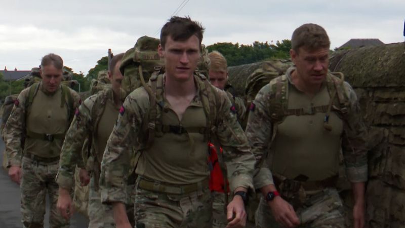 Marines complete three-day charity yomp to mark Falklands anniversary
