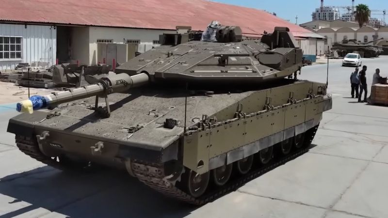 Merkava V: Israel's 70 tonne main battle tank being rolled out to war