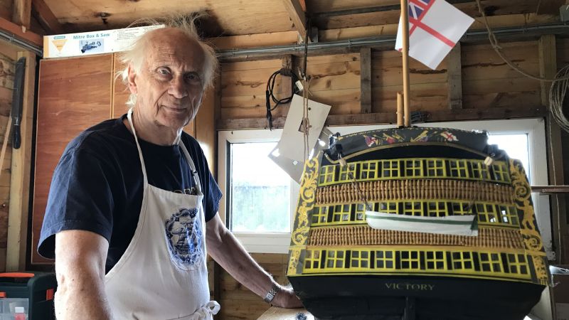 HMS Victory model ship wins praise from Navy chief