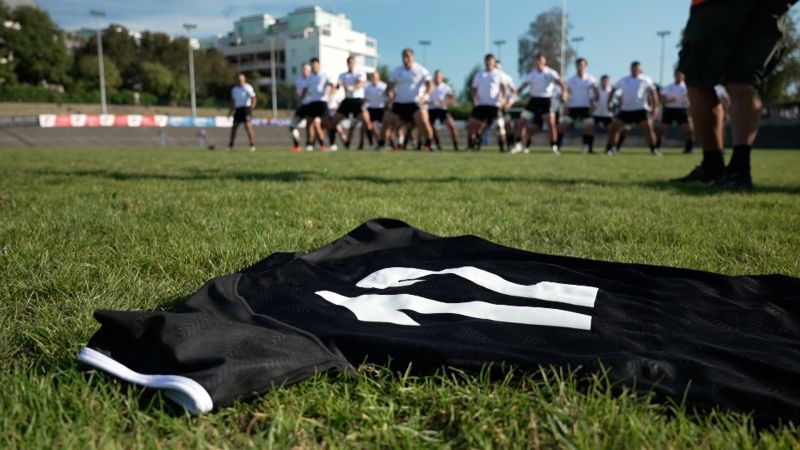 New Zealand military rugby squad perform haka to pay tribute to UKAF player