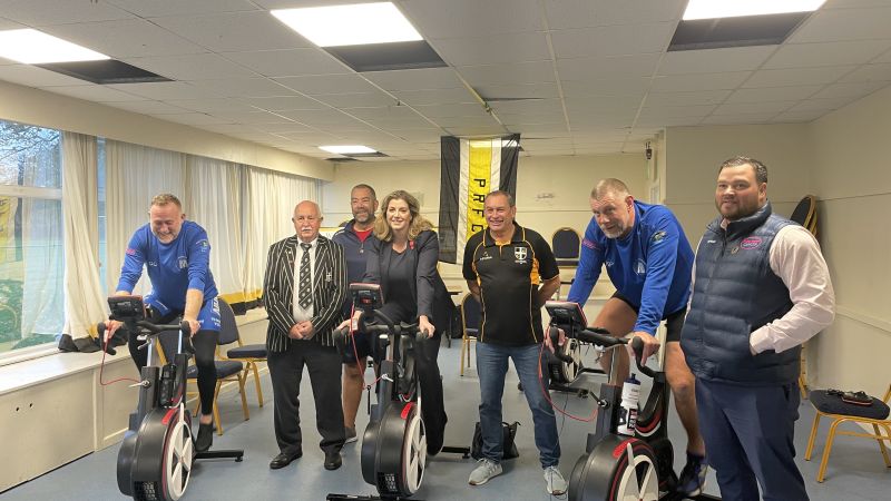Former Navy rugby players cycle one million metres in memory of Navy ...