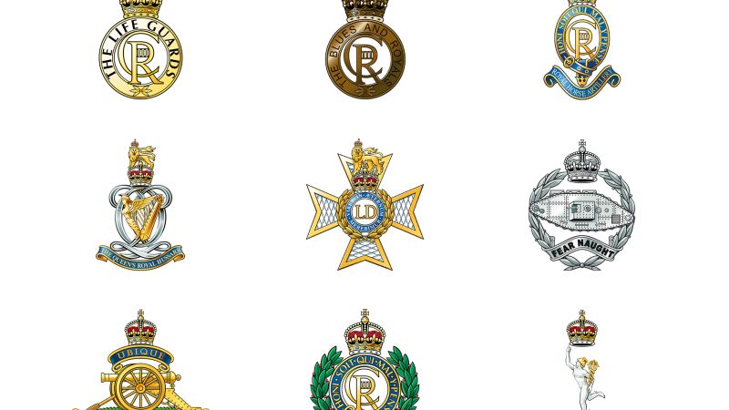 Military unveils new cap badges showing King's cypher