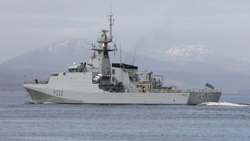 HMS Forth Arrives In Portsmouth For The First Time
