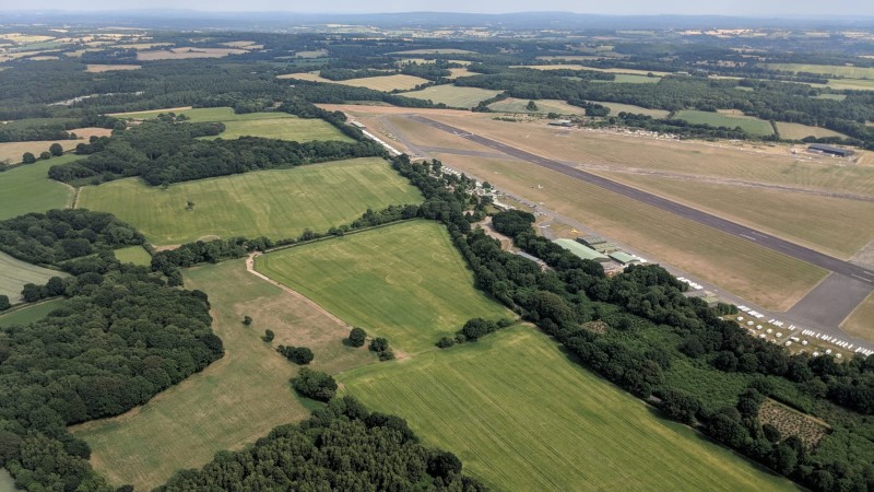 British Heatwave Reveals Historic Former WW2 Airfield