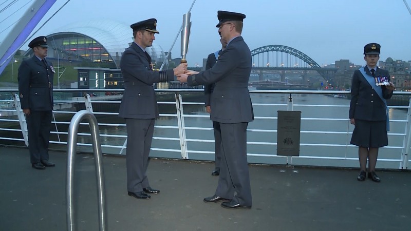 Another Milestone For The RAF Baton As It's Passed Over At Gateshead