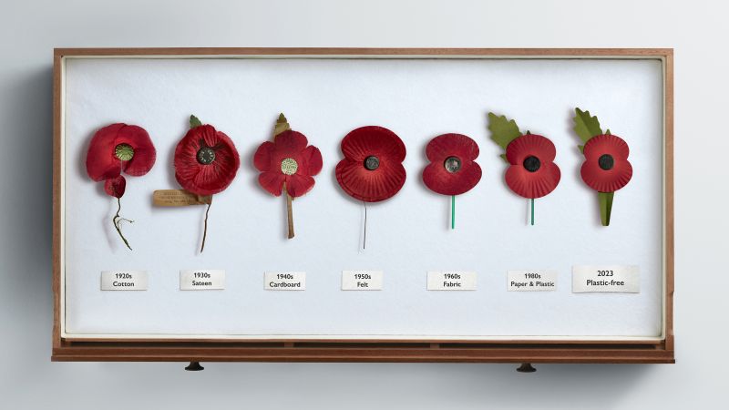From silk to plastic to paper: The evolution of the poppy