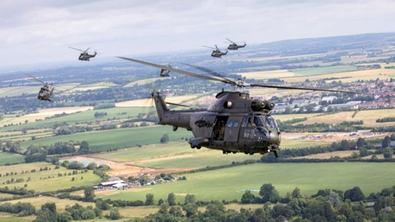Puma Helicopters Mark 50 Years' RAF Service With Flypasts