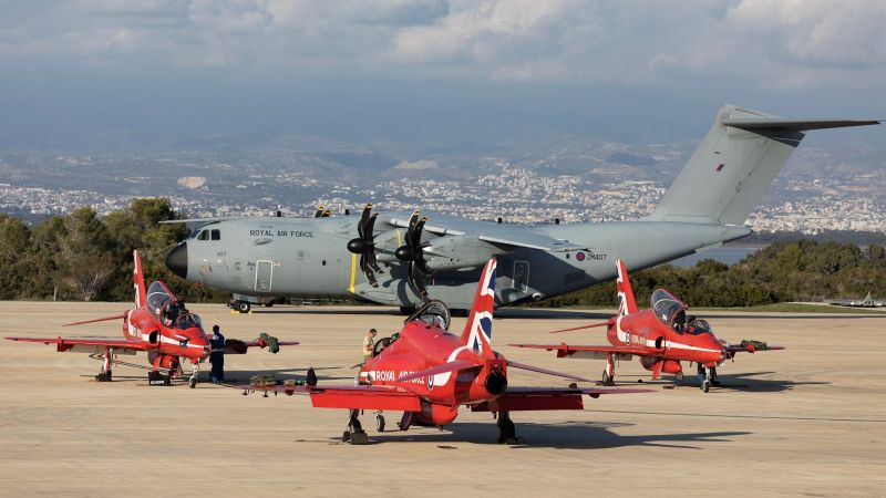 RAF Red Arrows welcomed back to Cyprus