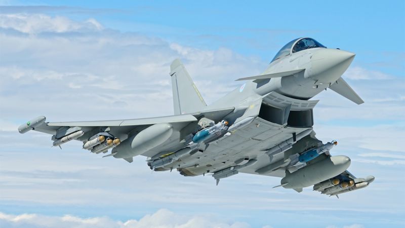 Probe launched after RAF Typhoon jettisons canopy following mid-air ...