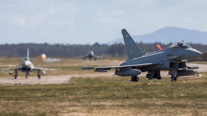 RAF Typhoons Deploy To Lithuania For NATO Mission