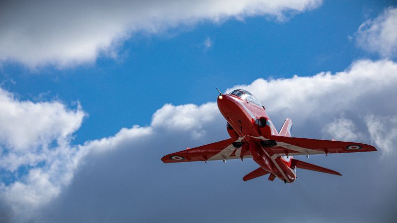 For sale: Ex-Red Arrows Hawk jet, pre-loved as RAF Scampton's gate ...