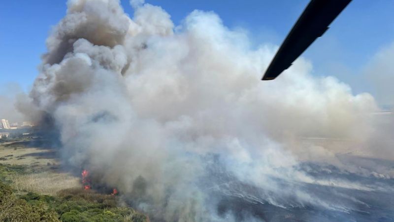 RAF helicopters spend hours fighting fire in Cyprus