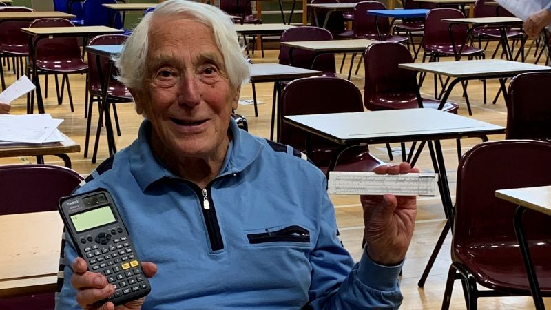 Top mark for RAF veteran, 92, in GCSE maths exam