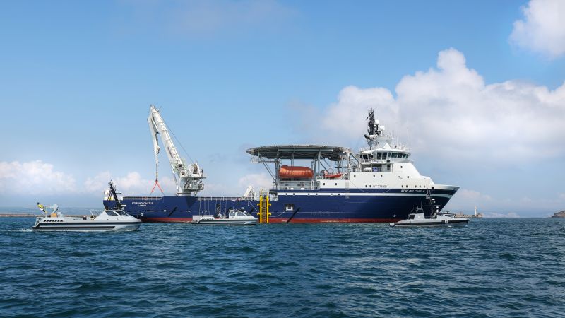 Royal Navy trials autonomous boats with minehunting mothership