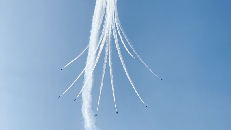 Red Arrows wow crowds at British bases in Cyprus