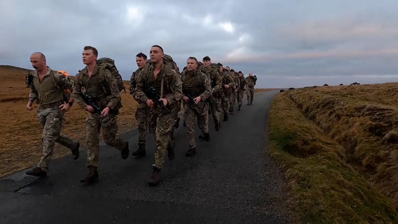 Watch: Royal Marines recruits tackle the infamous 30-miler