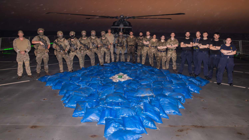 Royal Marines seize £15m of narcotics in nine-hour 40°C Indian Ocean ...