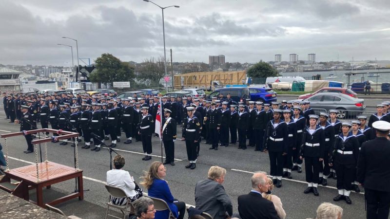 More than 300 Royal Navy sailors and marines parade through Torpoint