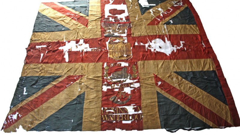 Military Collector Strikes Gold With Shoebox Waterloo Flag