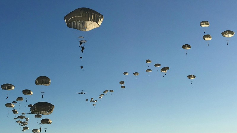 British Paras Drop Into Major NATO Exercise