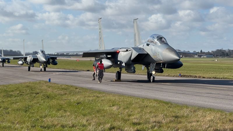 Eagles from the desert take to skies over Britain on Exercise Cobra Warrior