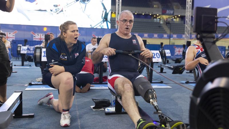 Navy Amputee Breaks World Record At British Indoor Rowing Championship