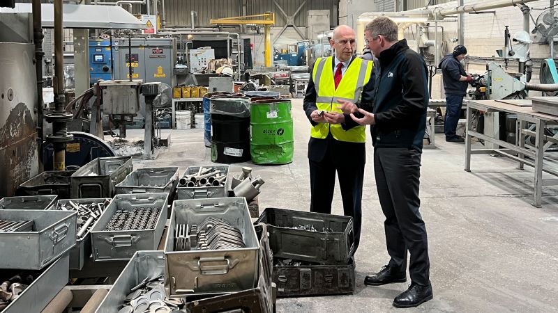 Shadow defence secretary visits firm making tracks for Army's ...