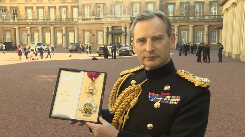 Army Chief Receives 'Very Special' Knighthood From The Queen