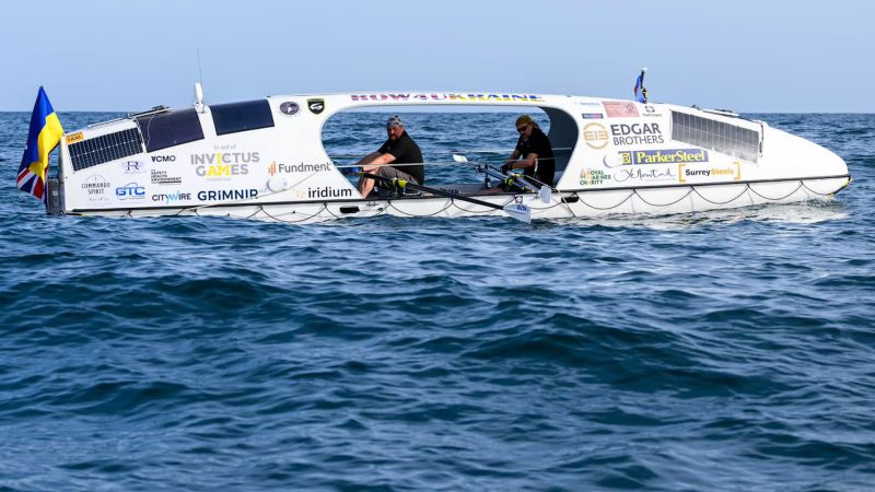 Ukrainian rowers restart their Atlantic challenge with damaged and ...