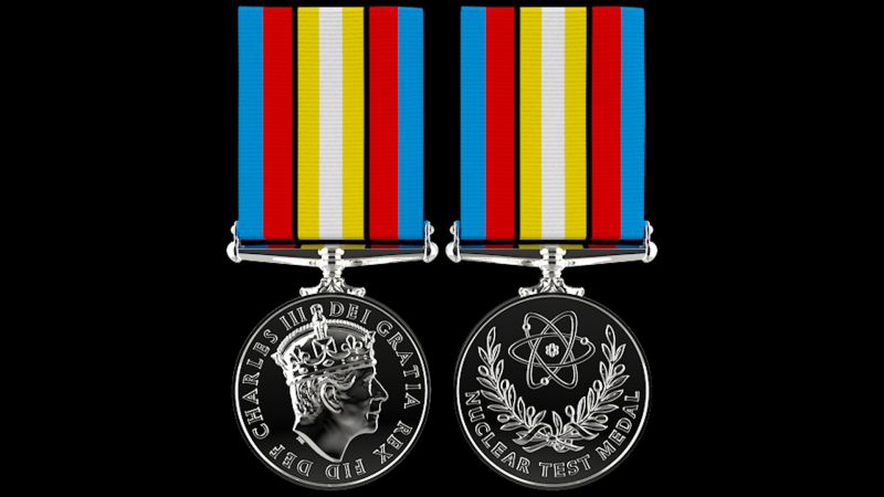 Design of new medal for UK nuclear test veterans unveiled