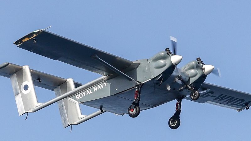 Supply drone successfully lands on UK's largest warship in first for ...