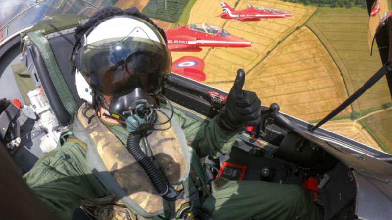 Tim Peake Joins Red Arrows As They Prepare To Take On North America