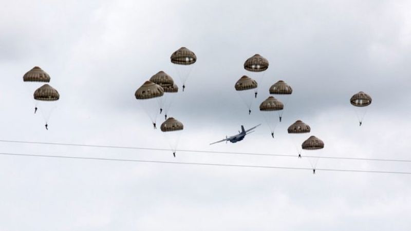 D-Day Veterans Parachute Into Normandy
