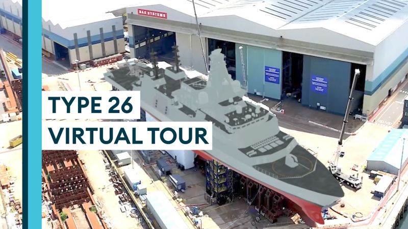 Watch: Take a virtual tour of the future Type 26 submarine hunter